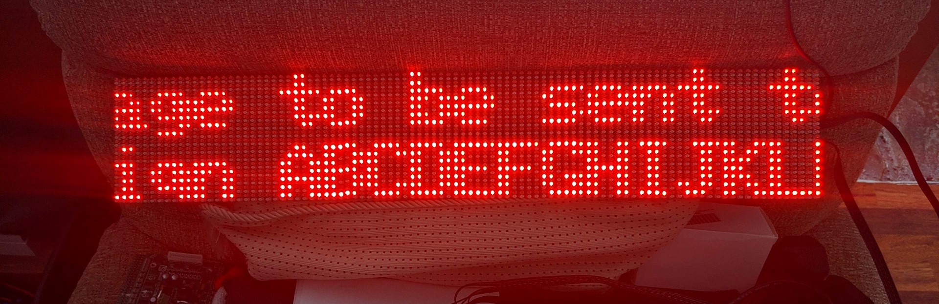 A scrolling message display using 3x 16×32 LED matrix modules – Adrian’s electronics blog