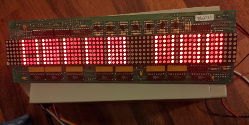 Using Arduino to control display module salvaged from LED sign ...