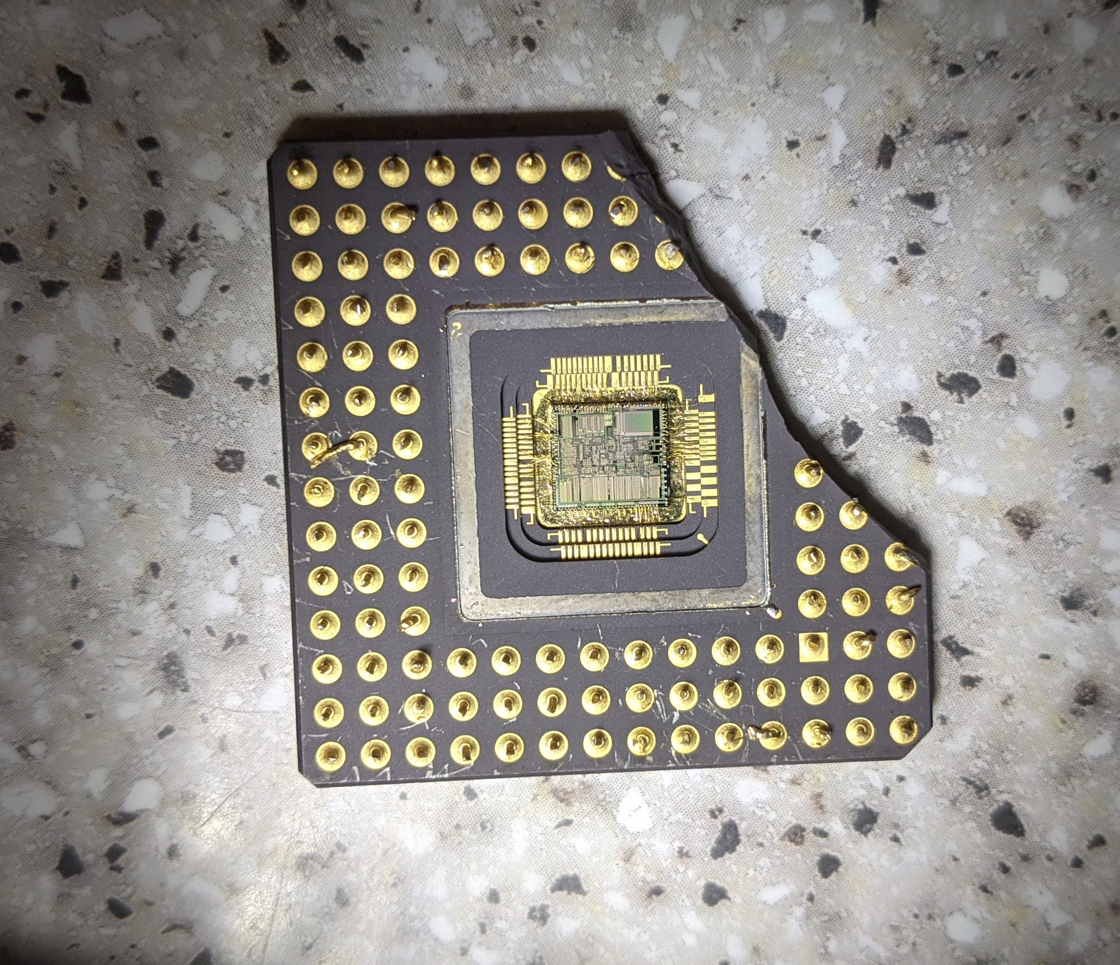 Found a collection of old ceramic CPU’s. Exposing the dies – Adrian’s ...
