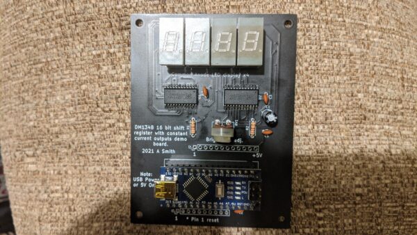 The DM134B 16 bit shift register with constant current LED drivers ...